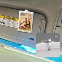 China Sublimation Blanks Magnetic Acrylic Car Sun Visor Photo Clip For Souvenir Gifts for sale