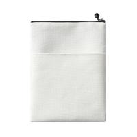 China Double-Sided Blank Sublimation Cotton Linen Book Cover Custom Protective Dustproof Book Bag Storage Bag With Zipper for sale