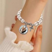 China Colored Sublimation Blank Catholic Rosary Beads Bracelet Blank For DIY Jewelry Making for sale