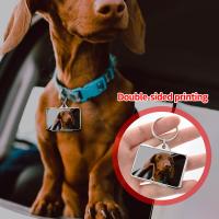 China Pet Souvenirs Double Sided Sublimation Dog Tags Blanks Personalized Sublimation Pet Tag Large Size for sale