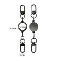 China Blank Retractable Sublimation Badge Reel Keychain Personalized Photo Keychains for sale