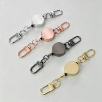 China Blank Retractable Sublimation Badge Reel Keychain Personalized Photo Keychains for sale