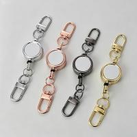 China Blank Retractable Sublimation Badge Reel Keychain Personalized Photo Keychains for sale