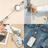 China Blank Retractable Sublimation Badge Reel Keychain Personalized Photo Keychains for sale