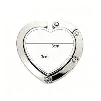 China Heart Shape Sublimation Blank Bag Hook Custom Bag Hanger for sale