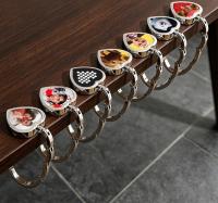China Heart Shape Sublimation Blank Bag Hook Custom Bag Hanger for sale