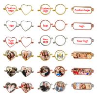 China Metal DIY Printed Sublimation Watchband Decorative Buckle Heat Transfer Zinc Alloy Watchband Accessories for sale