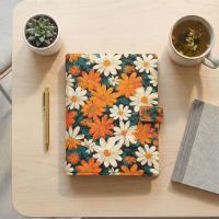 China Custom Book Protective Cover A5 Linen Sublimation Notebook Book Cover Blank for sale