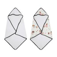 China Custom 30x30 Inch blank Baby Toddler Hooded Towel Super Soft 100% Polyester Plush Sublimation Blanket For Children Reusable for sale