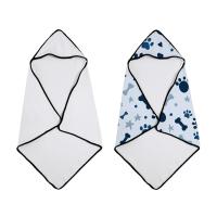 China Custom 30x30 Inch blank Baby Toddler Hooded Towel Super Soft 100% Polyester Plush Sublimation Blanket For Children Reusable for sale