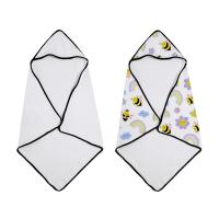 China Custom 30x30 Inch blank Baby Toddler Hooded Towel Super Soft 100% Polyester Plush Sublimation Blanket For Children Reusable for sale