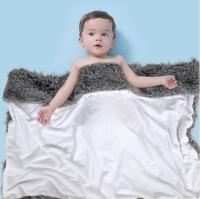 China Eco-Friendly Baby Blanket For Sublimation 100% Polyester Double Layer Sherpa Plush Sublimation Throw for sale