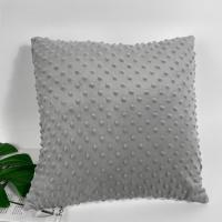 China Home Decor 40×40cm Comfort Sublimation Fleece Minky Pillowcase Back With Short Plush for sale