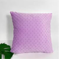 China Home Decor 40×40cm Comfort Sublimation Fleece Minky Pillowcase Back With Short Plush for sale