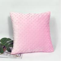 China Home Decor 40×40cm Comfort Sublimation Fleece Minky Pillowcase Back With Short Plush for sale