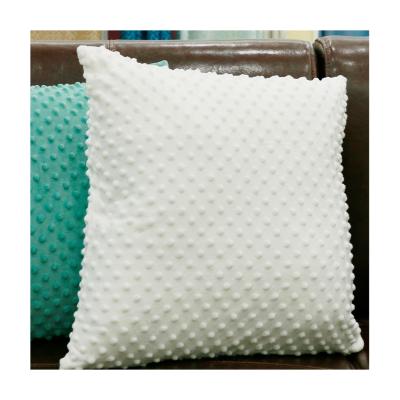 China Home Decor 40×40cm Comfort Sublimation Fleece Minky Pillowcase Back With Short Plush for sale