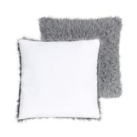 China Eco-Friendly Blank Sublimation Sherpa Fleece Woven Throw Pillow Cover Soft Fuzzy Personalized Pillow Case for sale