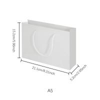 China Custom Sublimation Gift Bags Eco-Friendly White Cardboard Shopping Bags With Handle A5 A4 A3 Size Sublimation Wedding Party Bag for sale