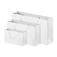 China Custom Sublimation Gift Bags Eco-Friendly White Cardboard Shopping Bags With Handle A5 A4 A3 Size Sublimation Wedding Party Bag for sale