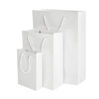 China Custom Sublimation Gift Bags Eco-Friendly White Cardboard Shopping Bags With Handle A5 A4 A3 Size Sublimation Wedding Party Bag for sale