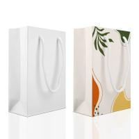 China Custom Sublimation Gift Bags Eco-Friendly White Cardboard Shopping Bags With Handle A5 A4 A3 Size Sublimation Wedding Party Bag for sale