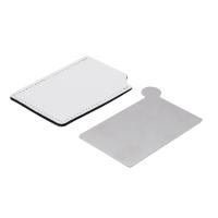 China Creative Sublimation Blank PU Case Stainless Steel Mirror Sublimation Pocket Makeup Mirror for sale