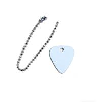 China Double Sided Metal Sublimation Guitar Pick With Chain personalized guitar picks for sale