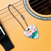 China Double Sided Metal Sublimation Guitar Pick With Chain personalized guitar picks for sale
