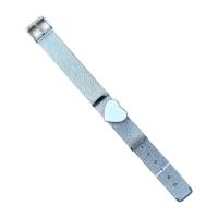 China Heart Shape Stainless Steel Sublimation Charm Bracelet Blanks Cuff Bracelet for sale