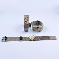 China Heart Shape Stainless Steel Sublimation Charm Bracelet Blanks Cuff Bracelet for sale