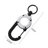 China Outdoor Retractable Keychain Sublimation Blank Retractable Badge Reel Holder For Outdoor Climbing for sale