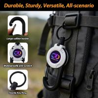 China Outdoor Retractable Keychain Sublimation Blank Retractable Badge Reel Holder For Outdoor Climbing for sale