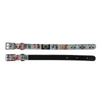 China Customized Pet Collection PU Adjustable Sublimation Dog Collar Blanks for sale