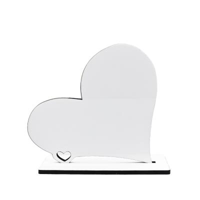 China Eco-Friendly Heart-Shaped Mdf Sublimation Photo Frame For Lover Personalized Photo Frames For Valentine'S Day for sale