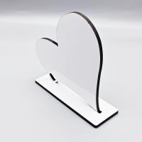 China Eco-Friendly Heart-Shaped Mdf Sublimation Photo Frame For Lover Personalized Photo Frames For Valentine'S Day for sale