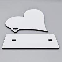 China Eco-Friendly Heart-Shaped Mdf Sublimation Photo Frame For Lover Personalized Photo Frames For Valentine'S Day for sale