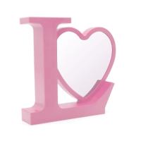 China Blank Sublimation Love Magic Mirror Photo Frame For Valentine'S Day Gift for sale