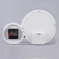 China Sublimation Blank Magic Mirror Photo Frame With Clock For Gifts And Decorations for sale