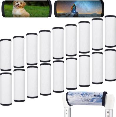 China Sublimation Neoprene Luggage Handle Wrap Personalized Luggage Handle Wrap For Travel Cute Luggage Tag for sale