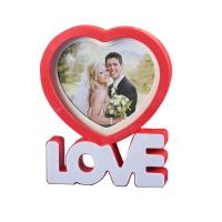 China Personalized Valentines Gift Sublimation LOVE LED Magic Makeup Mirror Blanks Custom Picture Frames for sale