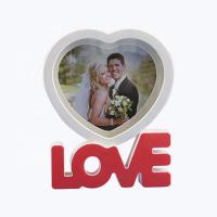 China Personalized Valentines Gift Sublimation LOVE LED Magic Makeup Mirror Blanks Custom Picture Frames for sale