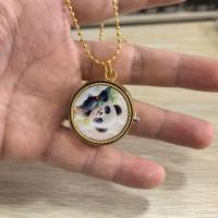 China Rotatable Sublimation Pocket Watch Pendant For Kids Students Couple Gifts for sale