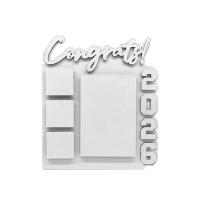 China Graduation Gift 3D Steric Sublimation Mdf Frame Personalized Wooden Frames Graduation Collage Frame for sale