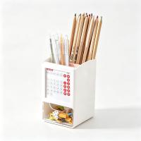 China Personalized Plastic Sublimation Pen Holder For School Office for sale