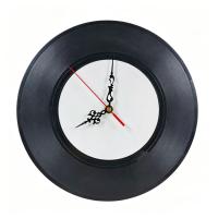 China Creative MDF 12 Inches Sublimation Vinyl Record Wall Clock Photo Frame Blanks for sale
