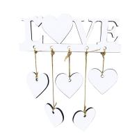China Custom Valentine'S Photo Frame Printable Love Heart Shape Sublimation MDF Photo Hanging Board Home Decoration for sale