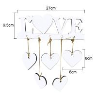 China Custom Valentine'S Photo Frame Printable Love Heart Shape Sublimation MDF Photo Hanging Board Home Decoration for sale
