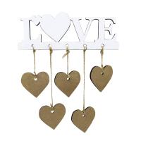 China Custom Valentine'S Photo Frame Printable Love Heart Shape Sublimation MDF Photo Hanging Board Home Decoration for sale