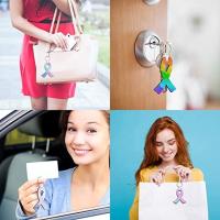 China Diy Printing Ribbon Shape Sublimation MDF Keychain Custom Photo Keychain Gift for sale
