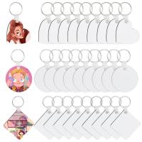 China Double Side Blank Sublimation Mdf Key Chain Personalised Wooden Keyring Bag Decoration for sale